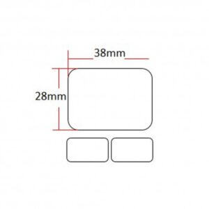 Barcode Stickers 38X28 DTL 1000 Stickers Roll | Retail Plus IMS